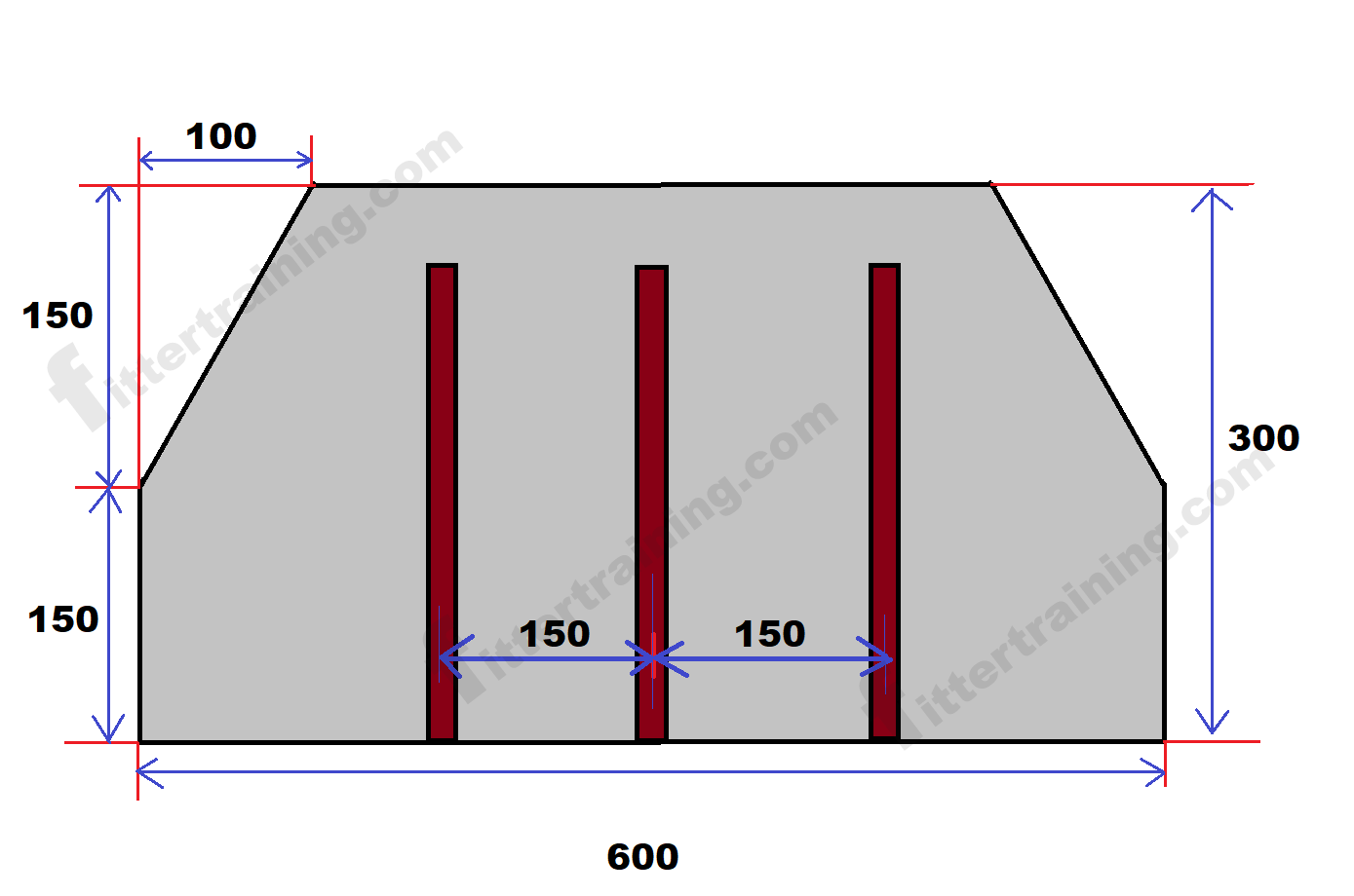 Structural gusset plate marking layout | Structural drawing training ...