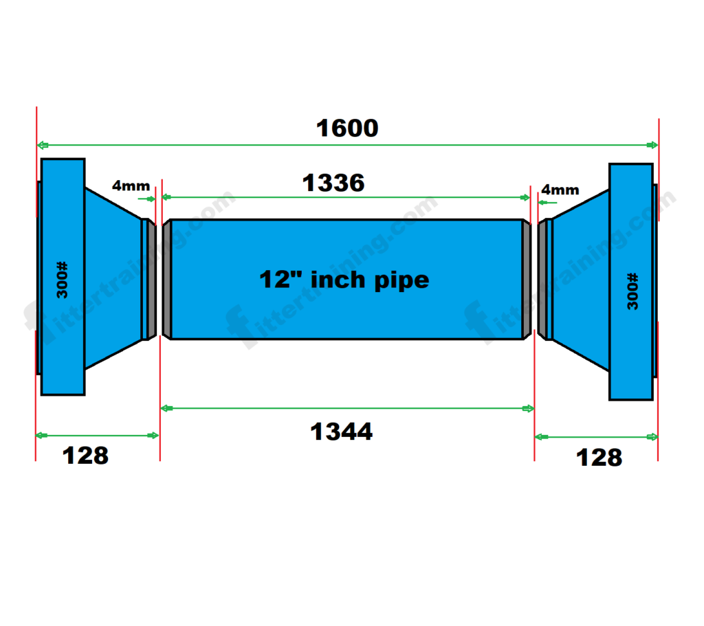 how to calculation fabrication pipe length - Fitter training