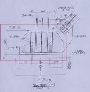 Structural gusset plate marking layout | Structural drawing training ...