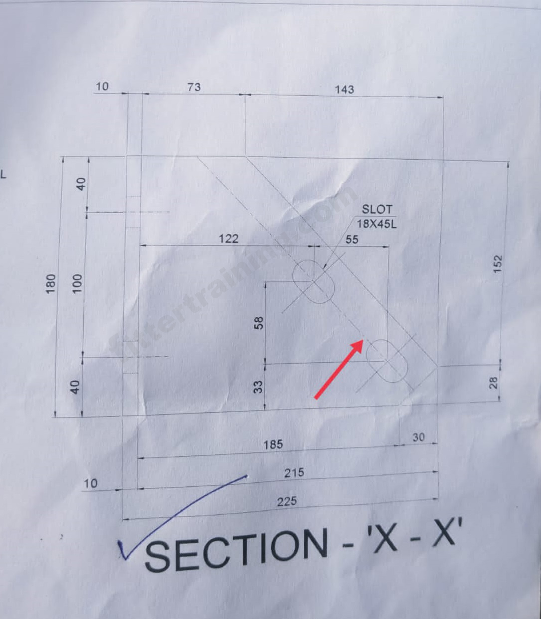 How to marking structural gusset plate slot hole - Fitter training