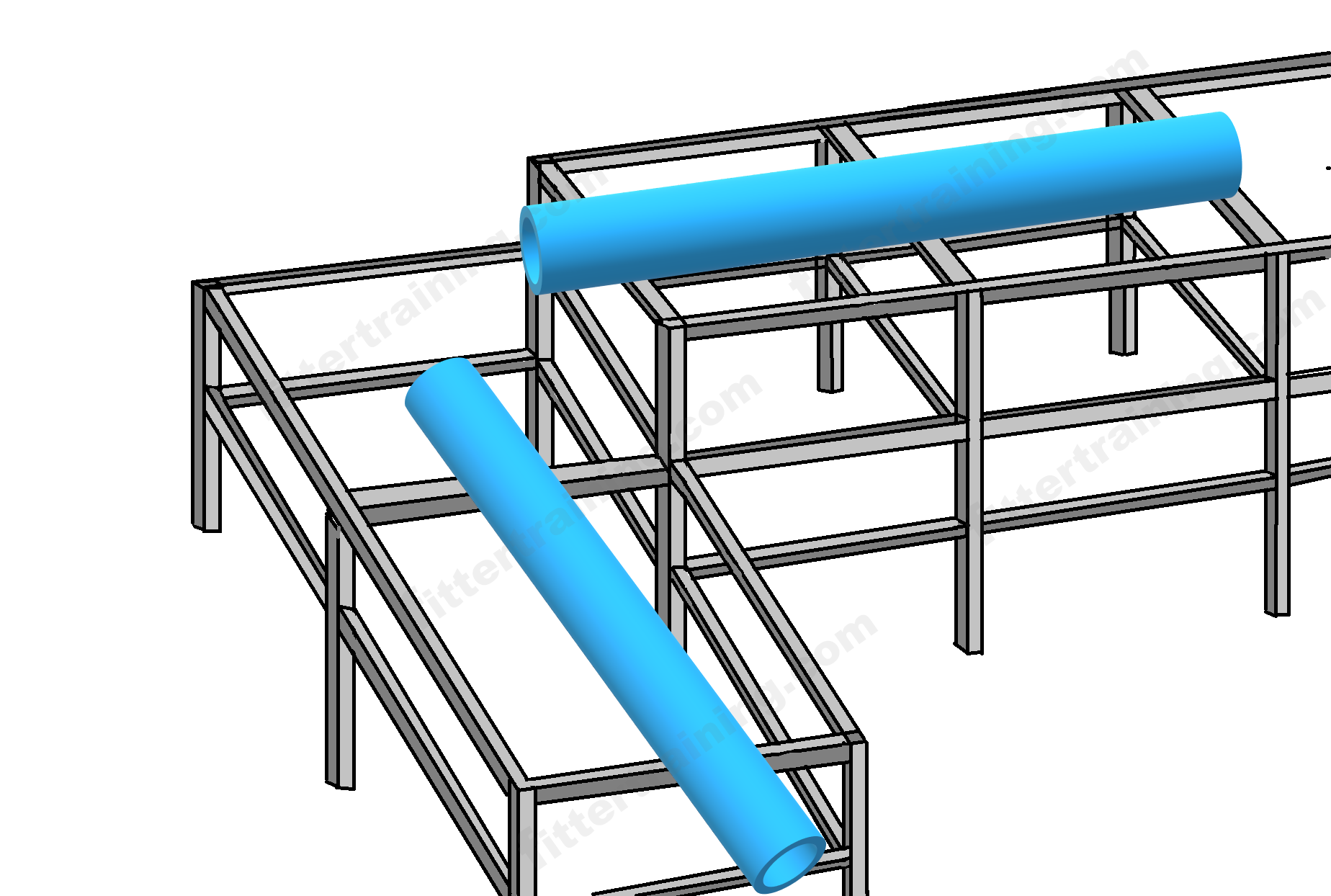 how to pipe erection in pipe rack construction line - Fitter training