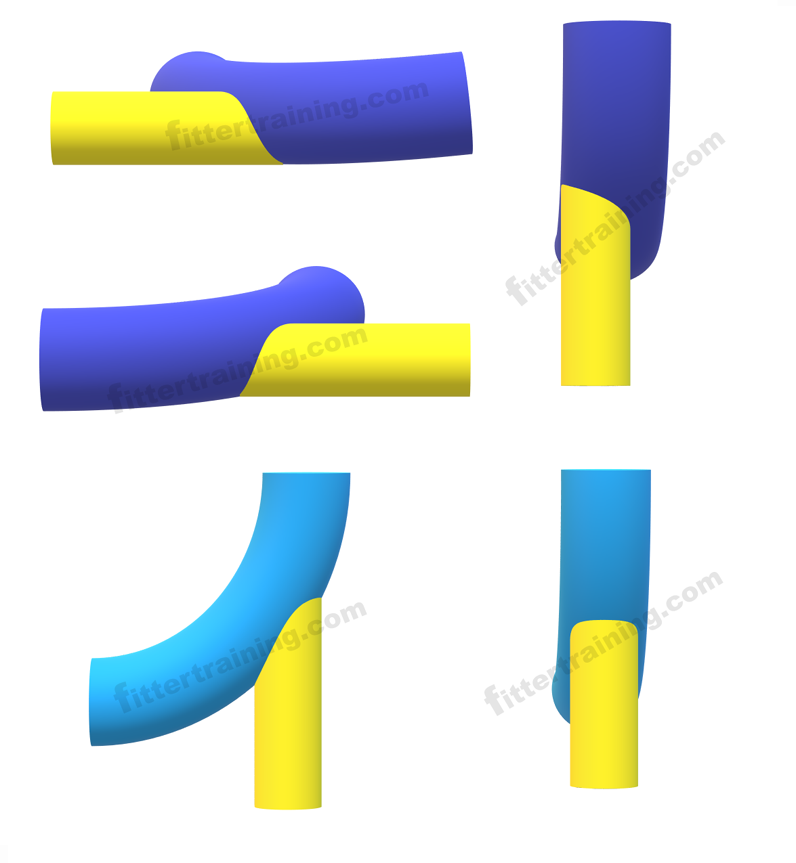 1.5" inch to 58" inch pipe tee branch lateral branch and dummy support ...