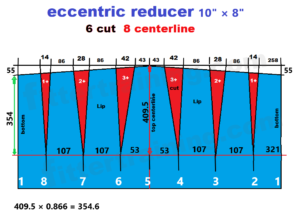 Eccentric reducer formula for pipe | how to make eccentric reducer ...