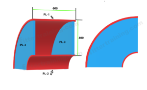 square duct elbow layout | duct elbow radius formula - Fitter training