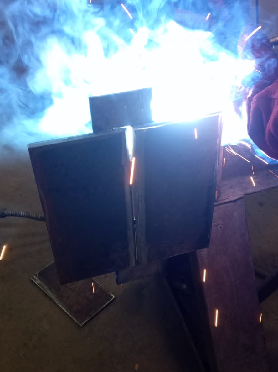 3G welding test piece fitting process | How to fabrication 3G welding ...