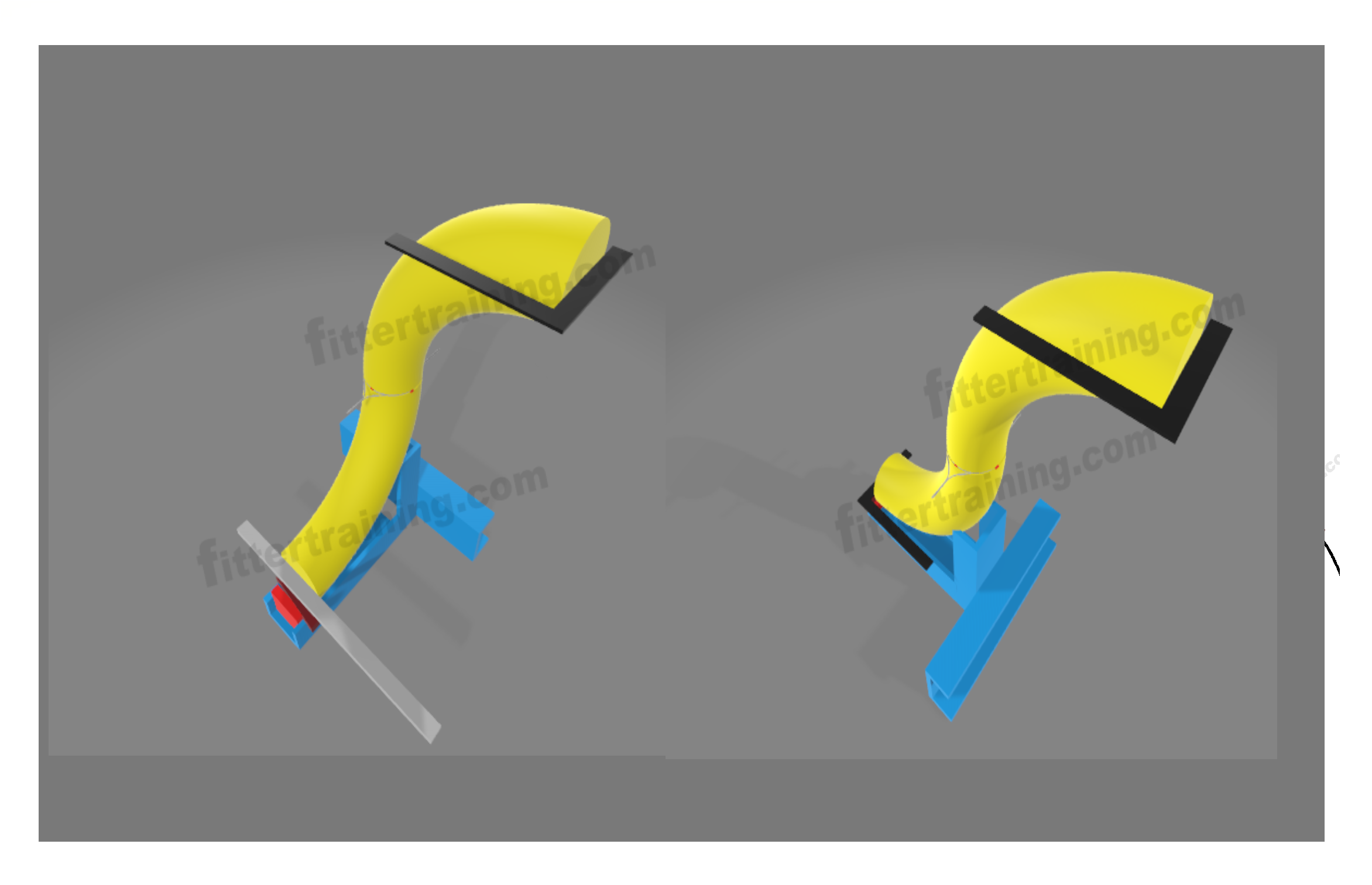 Pipe fitter training | How to check parallel with right angle in elbow ...