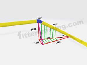 How to find double rolling pipe elbow degrees | isometric pipe drawing ...
