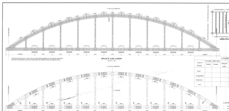 Road Over Bridge Bow String Steel Girder | How to marking radius plate ...