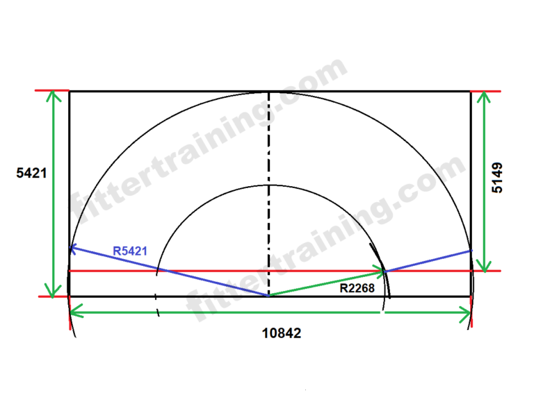 Reducer fabrication layout marking with drawing | Development of bottom cone - Fitter training