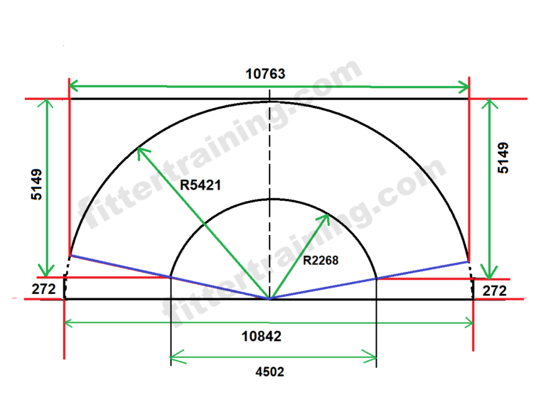 Reducer fabrication layout marking with drawing | Development of bottom ...
