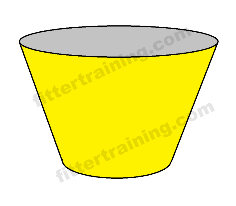 Reducer fabrication layout marking with drawing | Development of bottom ...