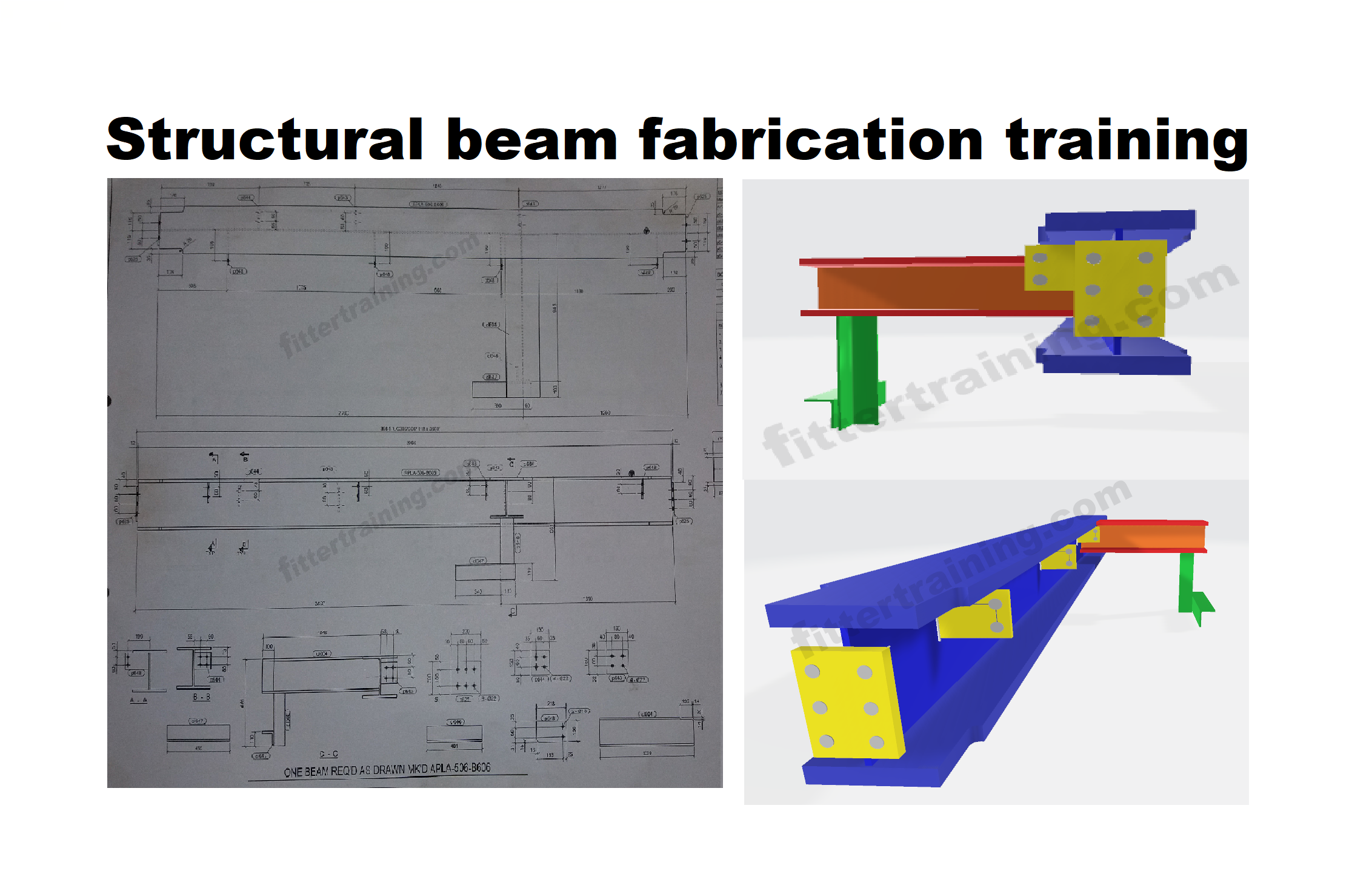 How to fabricate structural beam | Structural beam fabrication training ...
